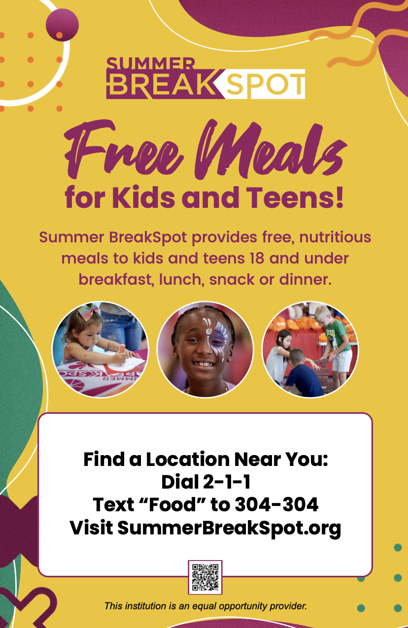 Tell Your Friends! – Summer BreakSpot Food Service Program